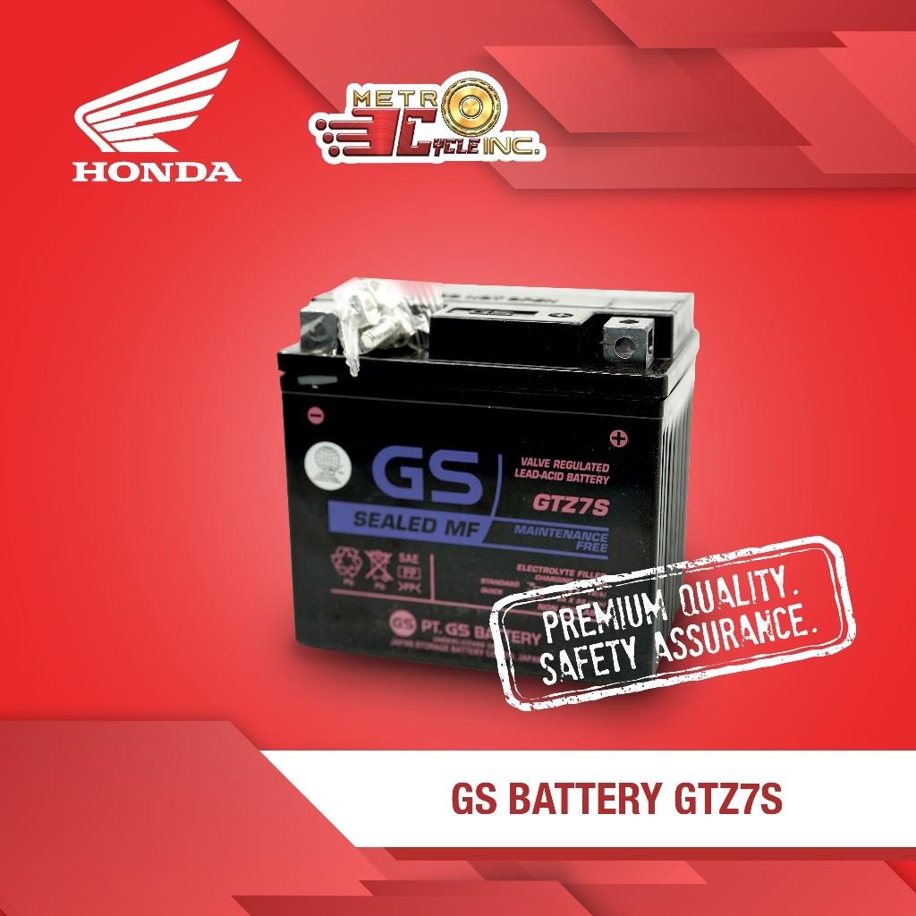 GS Battery GTZ7S for Click V1 V2 V3 / ADV150 / 160 / XR150 / PCX160 ...