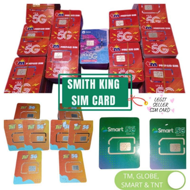 Hot Sale USED & Fresh Globe, DITO, SUN, TM, SMART & TNT SIM CARDS ...