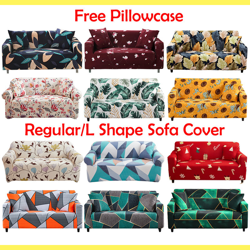 1/2/3/4 Seater Sofa Cover Fit for Regular/L Shape Sofa Stretchable Sofa ...