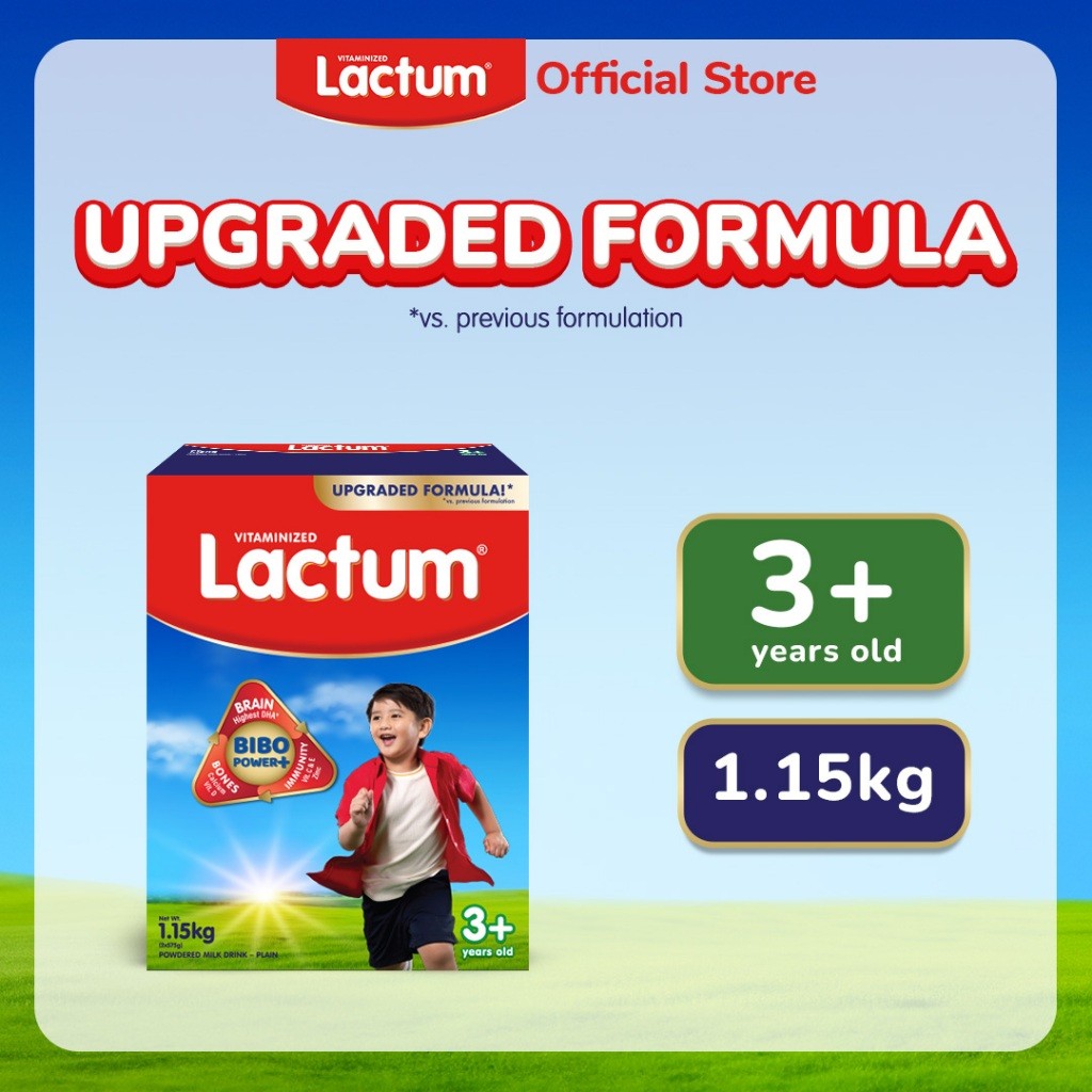 Lactum 3+ Plain Powdered Milk Drink for Children Above 3 Years Old 1 ...