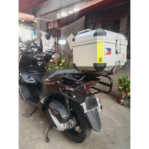 HONDA PCX 160 - TOP BOX BRAKET WITH SIDE PANNIER (powder coating ...