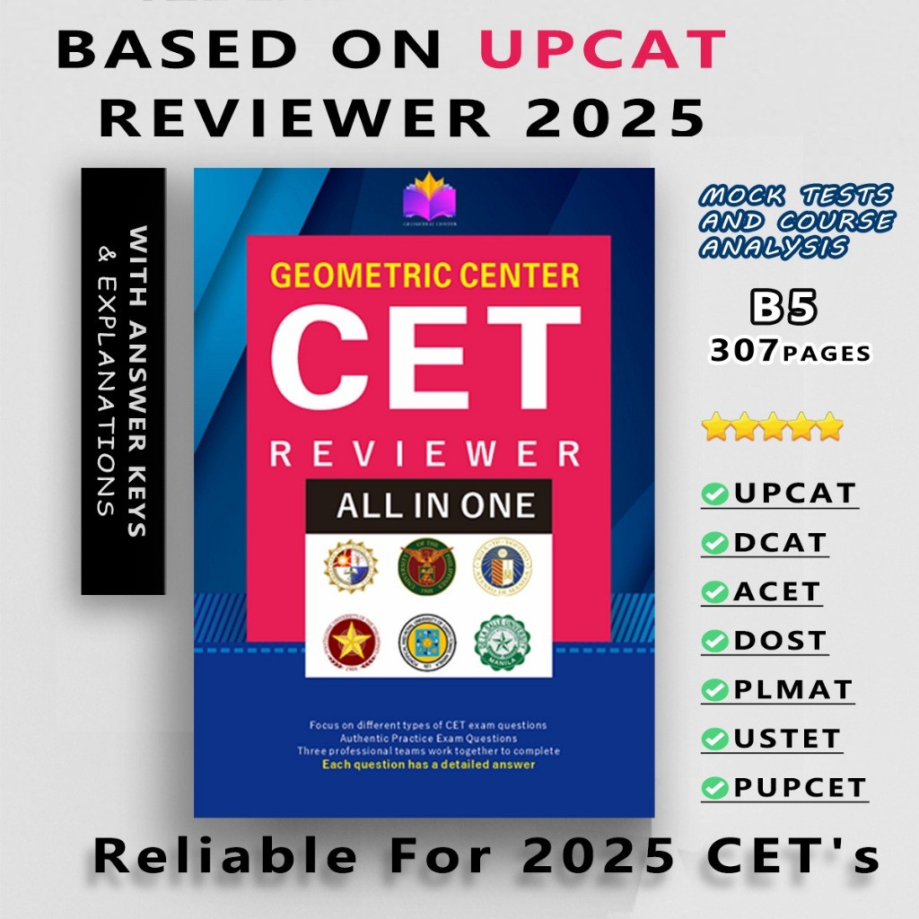 UPCAT CET Reviewer 2025 Edition College Entrance Exam book | Shopee ...