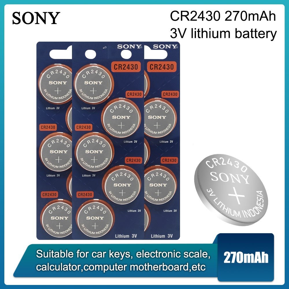Original Sony CR2430 DL2430 CR 2430 3V Lithium Battery for Smart Watch ...