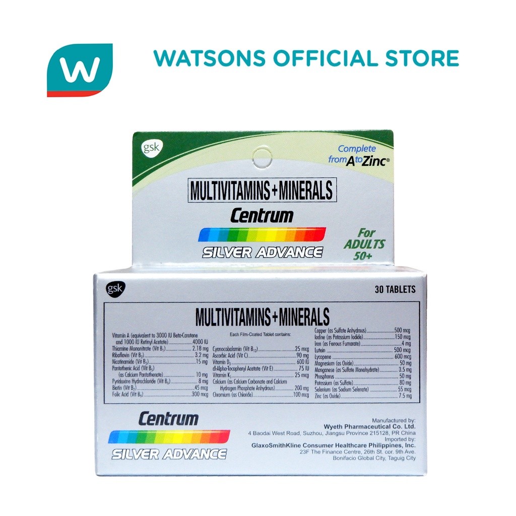 CENTRUM Silver Advance Bottle of 30 Tablets | Shopee Philippines