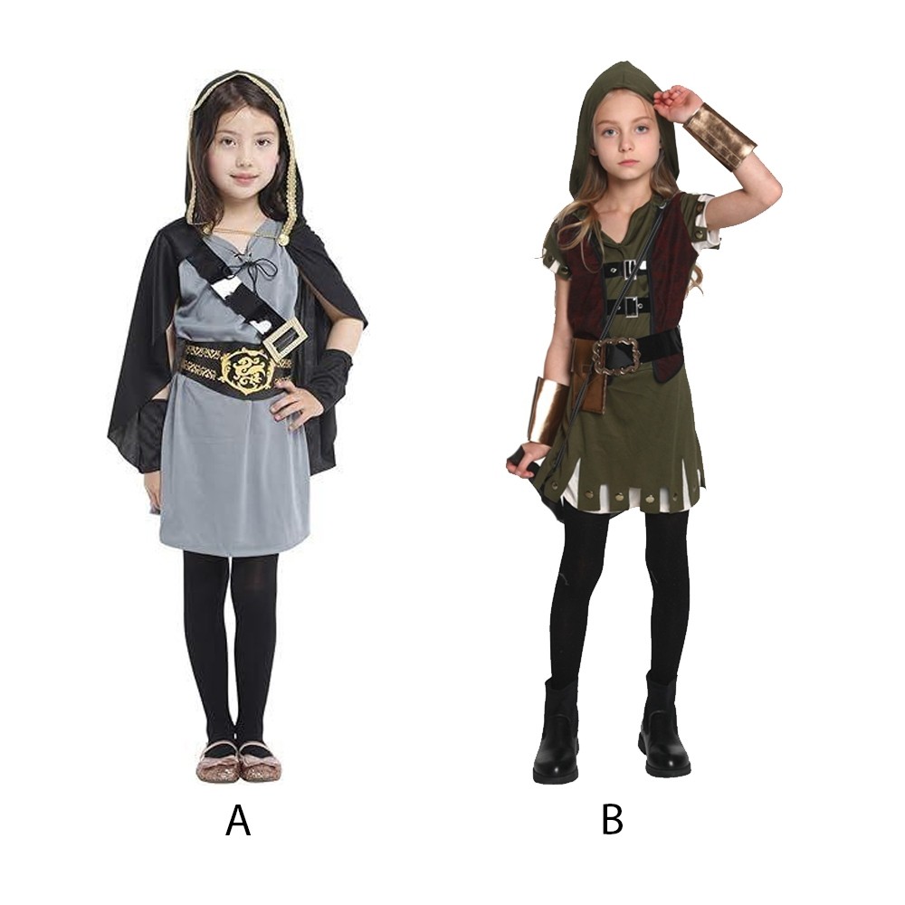Halloween Huntress Costume for Kids Archery Robin Hood Costume for ...