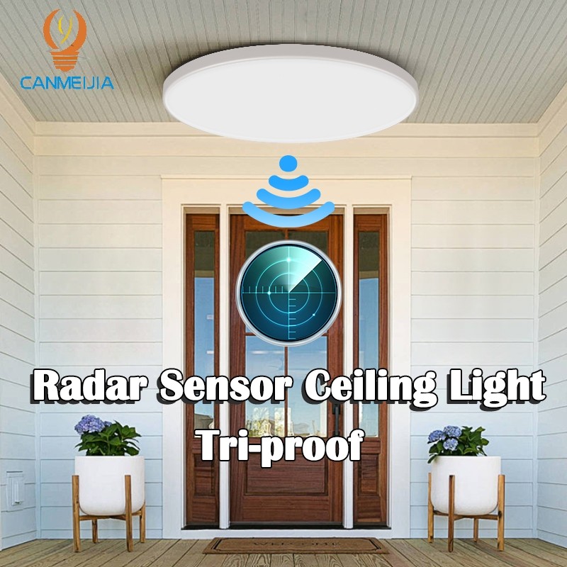 Led Radar Motion Sensor Ceiling Light Indoor 20W 30W For Corridor ...