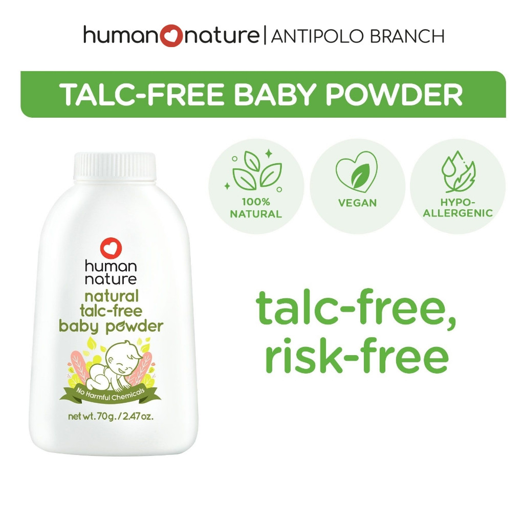 Human Nature Natural Talc-Free Baby Powder 70g | Shopee Philippines