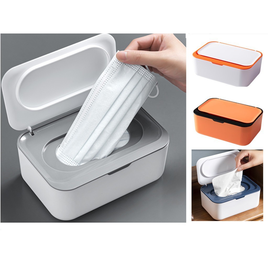 Tissue Box Style Face Mask Dispenser, Tissue or Wetwipes Holder Anti ...