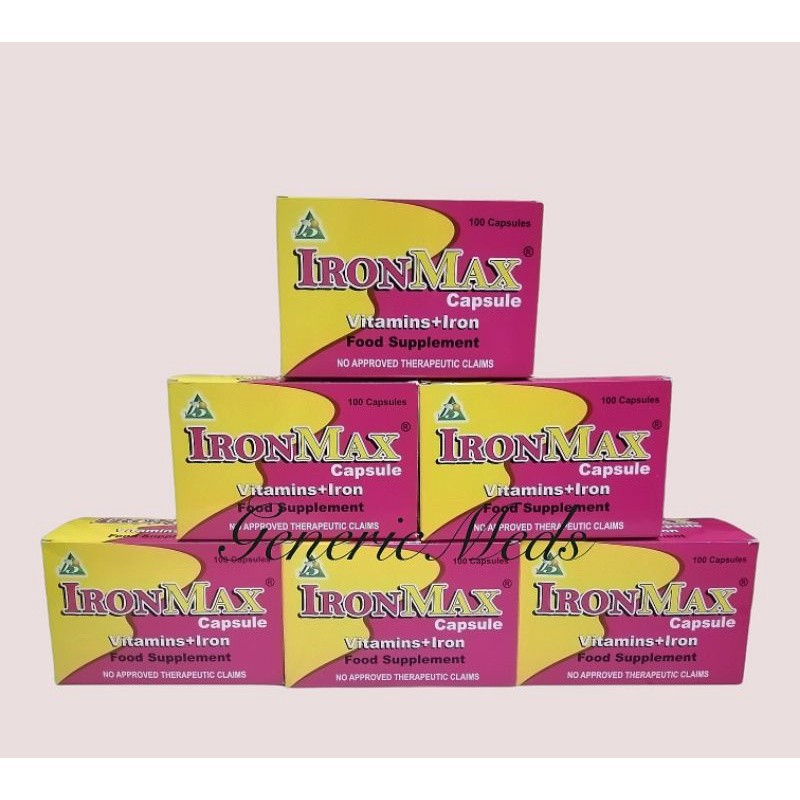 VITAMINS + IRON IRONMAX Multivitamins 100 Capsule | Shopee Philippines