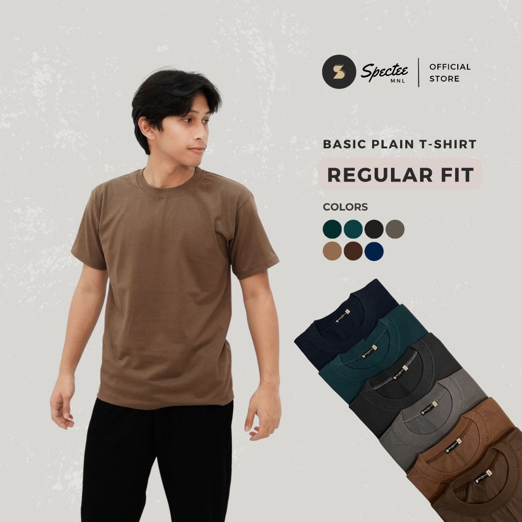 Spectee MNL BASIC Plain Tshirts | Unisex | Relaxed Fit | Earth Colors ...