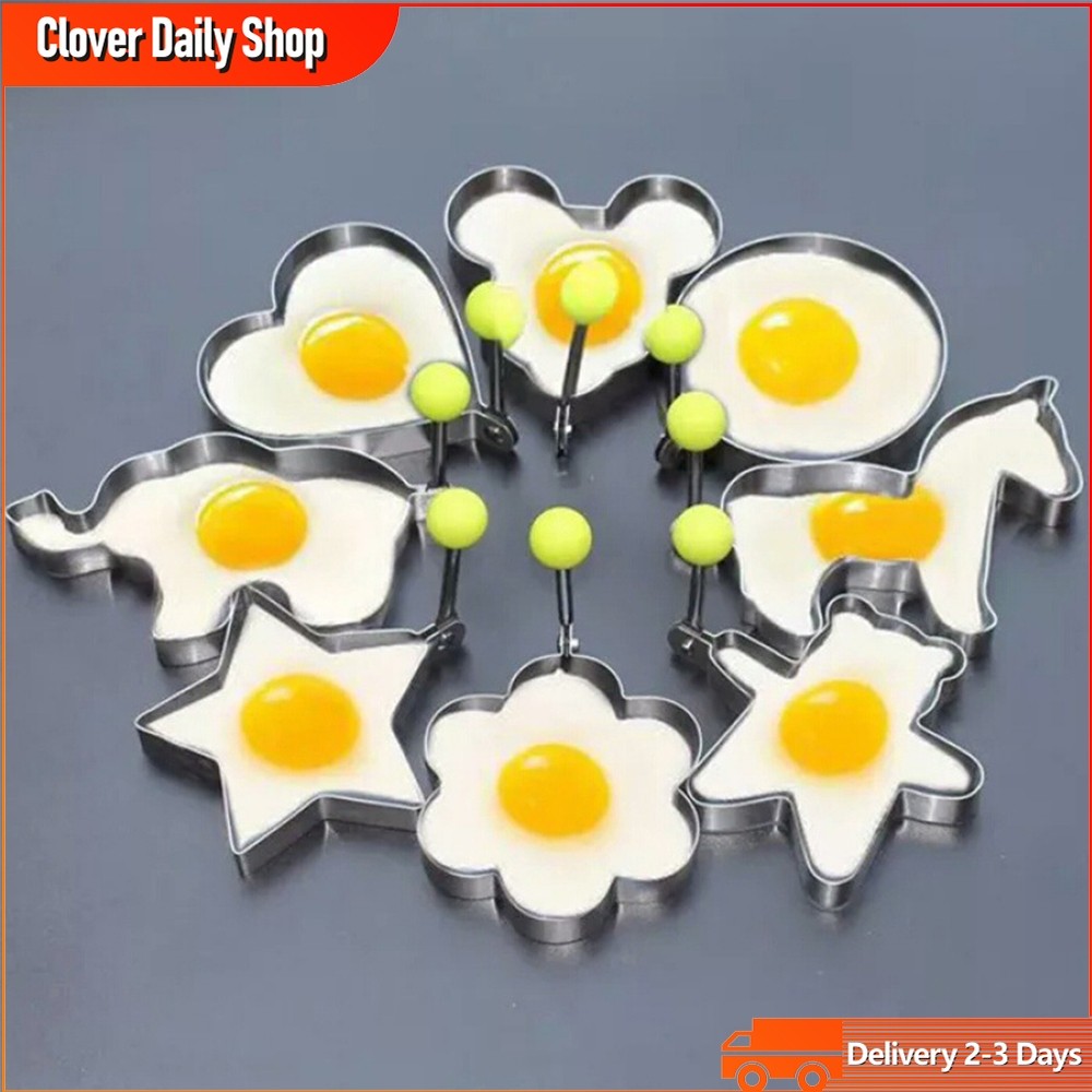 Stainless Steel Fried Egg Shaper Ring Mold for Cooking Frying Eggs Non ...