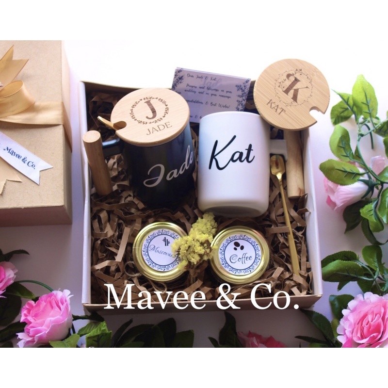 MAVEE Personalized Engraved Couple or Single Coffee Nordic Mug Set ...