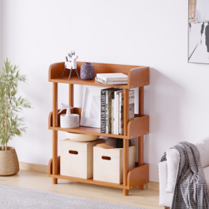 【Fast delivery】3/4/5 Lay Solid Wood Bookshelf Storage Rack Flower Stand ...