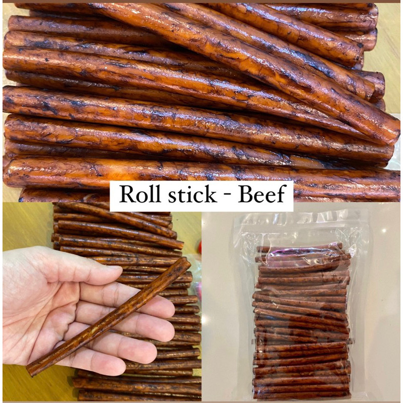 1KG Roll Stick - Beef flavor pet treats (approx. 90-92pcs) | Shopee ...