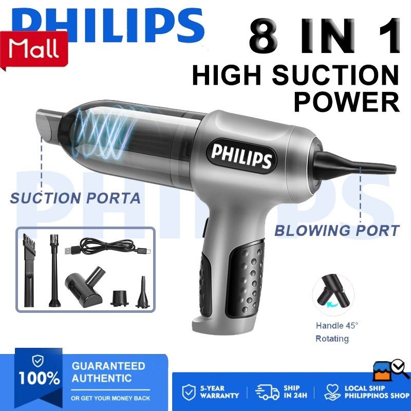 PHILIPS Vacuum Cleaner Cordless Wireless 998800Pa Ultra Quiet Strong ...