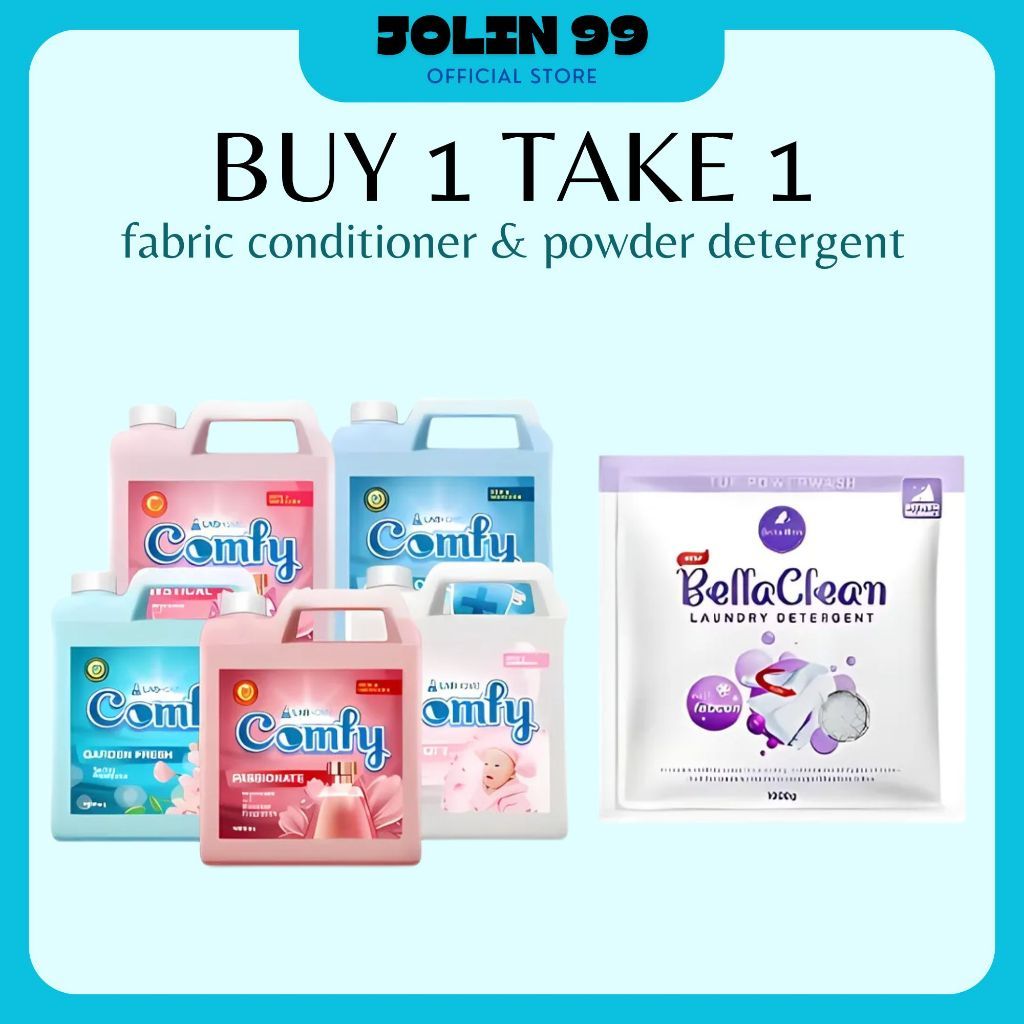 Comfy New and Improved Liquid Fabric Conditioner Softener with powder ...