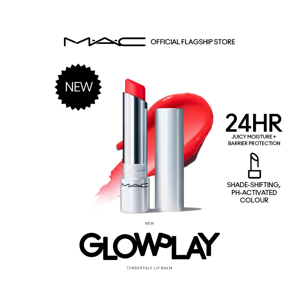 MAC Glow Play Tendertalk Lip Balm tinted hydrating lip balm | Shopee ...