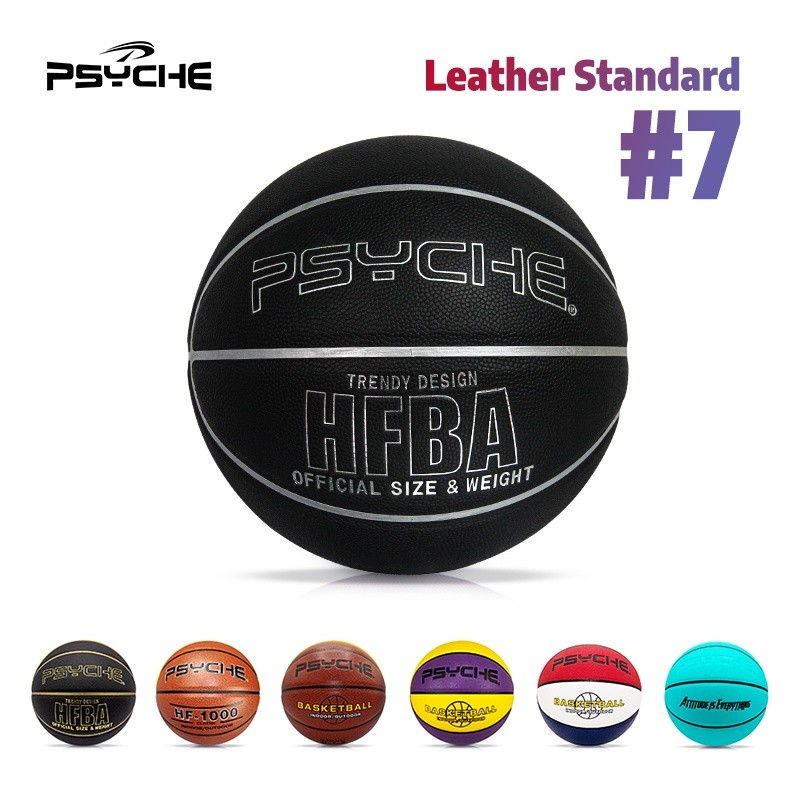 「Psyche」 Original Basketball Ball Size 7 Leather Outdoor Indoor (with ...