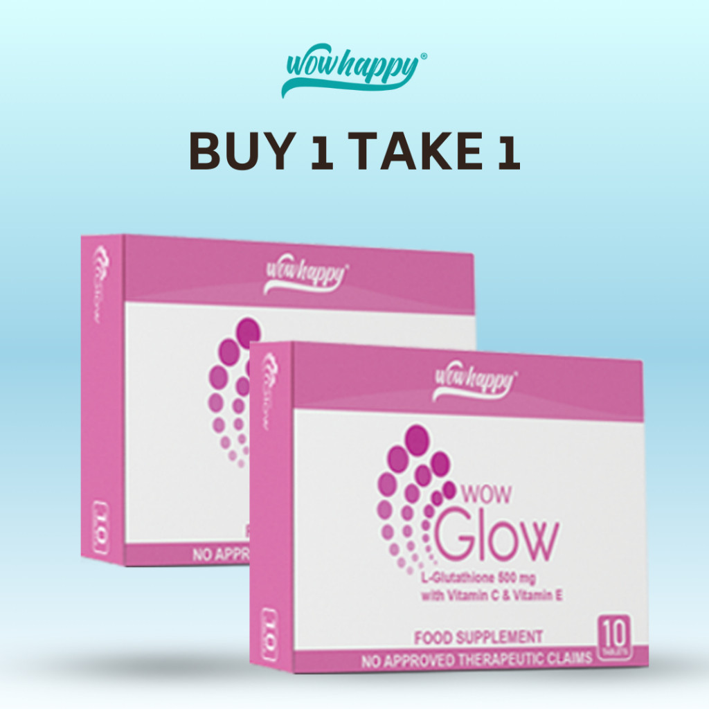 B1T1 Wowhappy WOW GLOW Glutathione Tablets with Vitamin C & E, Biotin ...