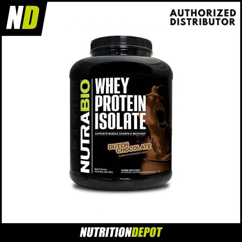 Nutrabio – 100% WHEY PROTEIN ISOLATE 5lbs | Shopee Philippines
