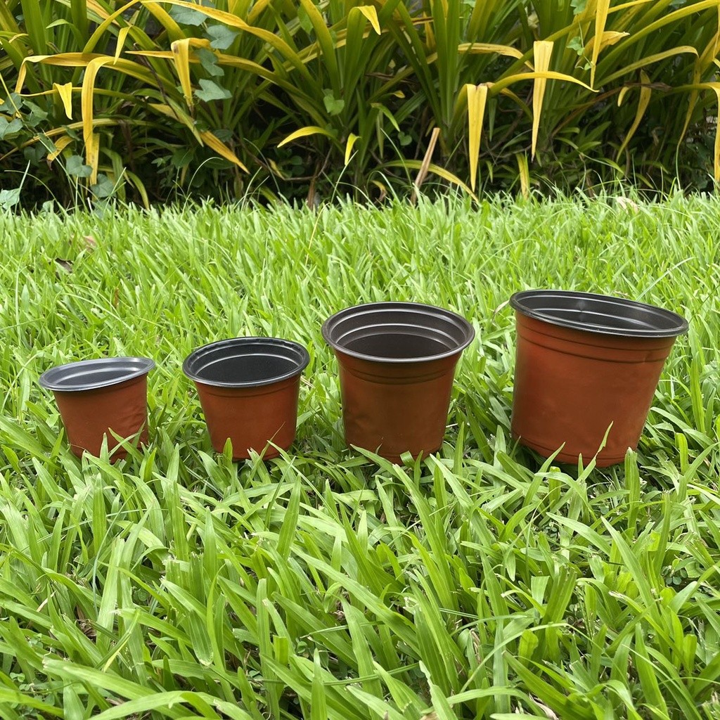 25pcs /set (9cm-15cm) PVC Soft Pots/ Plastics Pots/ Terracota Soft Pots ...
