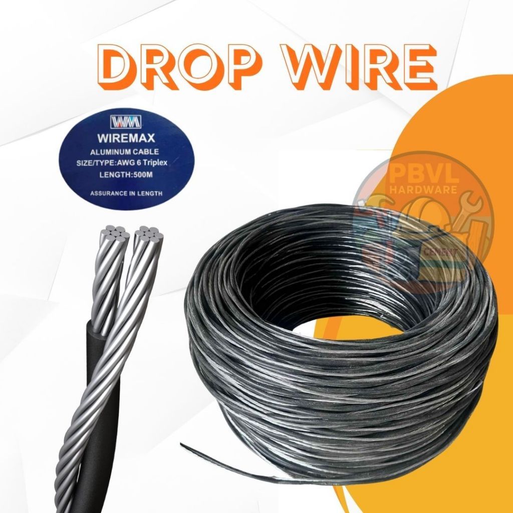 Wiremax Duplex Drop Wire ACSR Service 6/7 14mm x PER 100-490 Meters ...