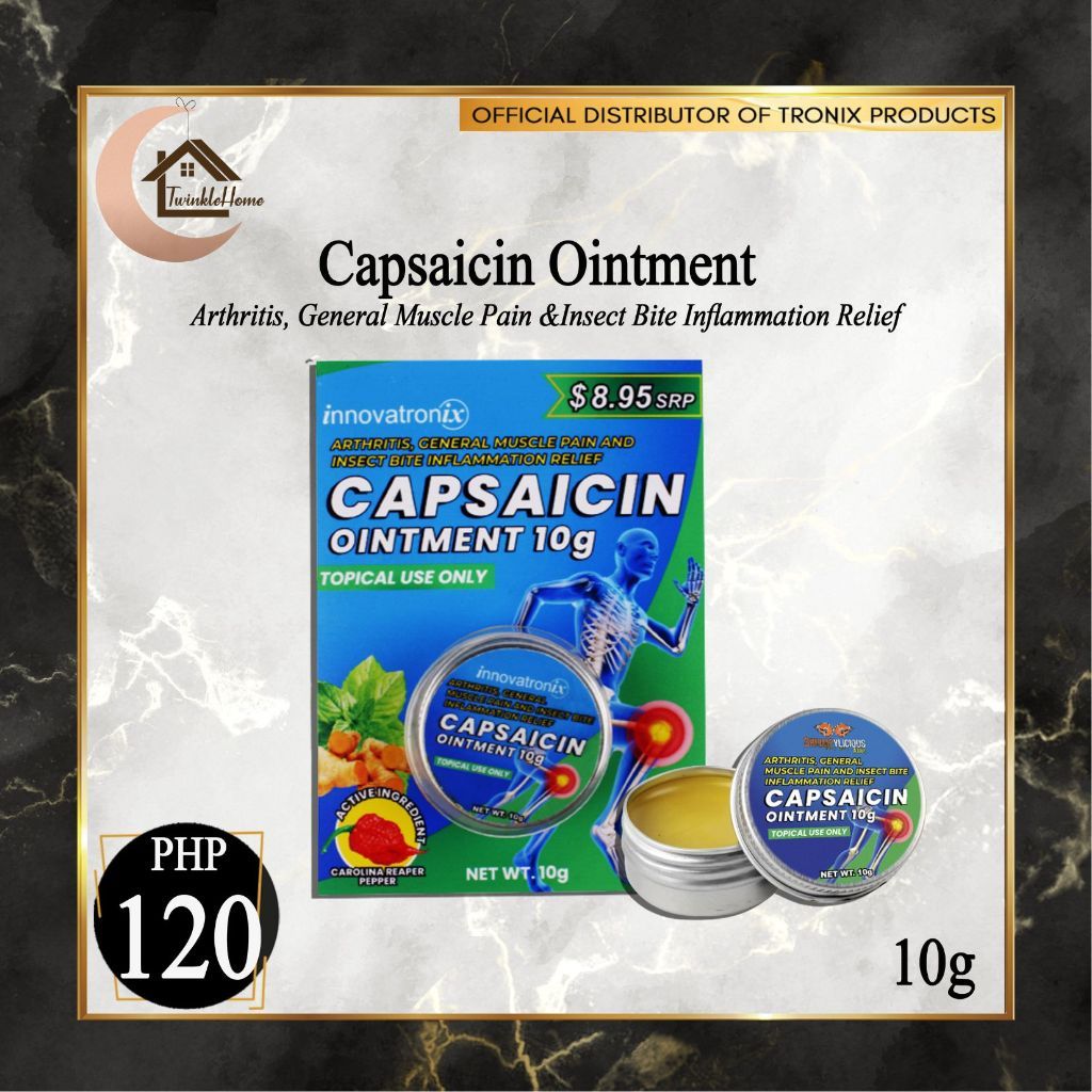 Twinklehome Capsaicin Ointment-10g All Natural Pain Relief Ointment ...