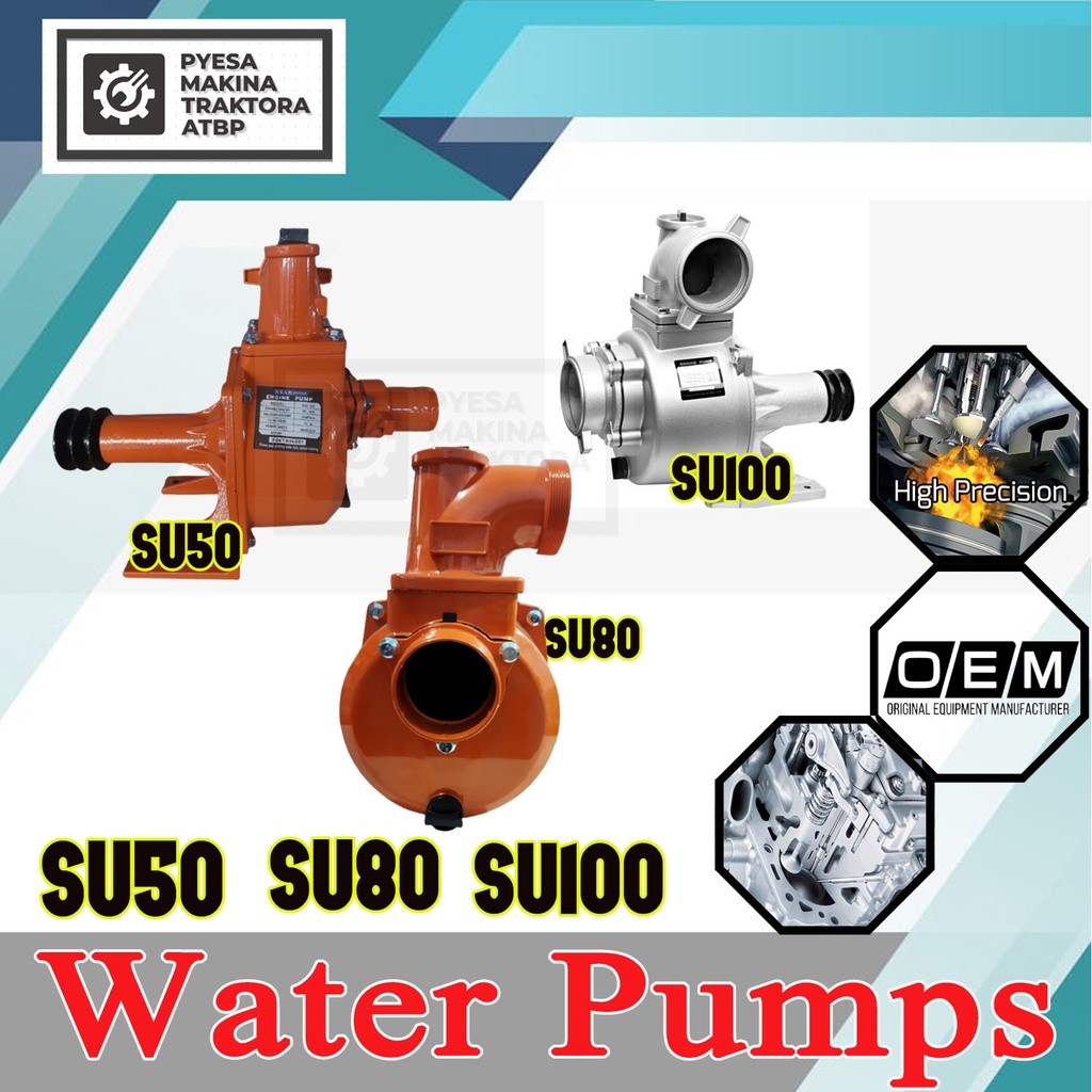Aluminum Water Pump Pampatubig Patubig SU50 SU80 SU100 2x2 3x3 4x4 ...