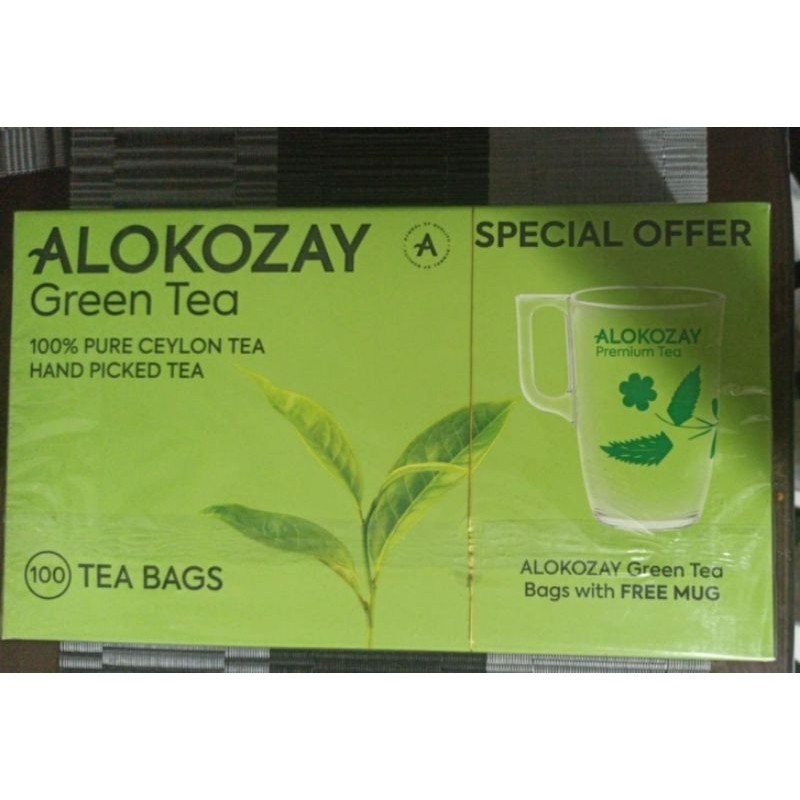 Alokozay Premium Tea Green Tea 100 teabags | Shopee Philippines