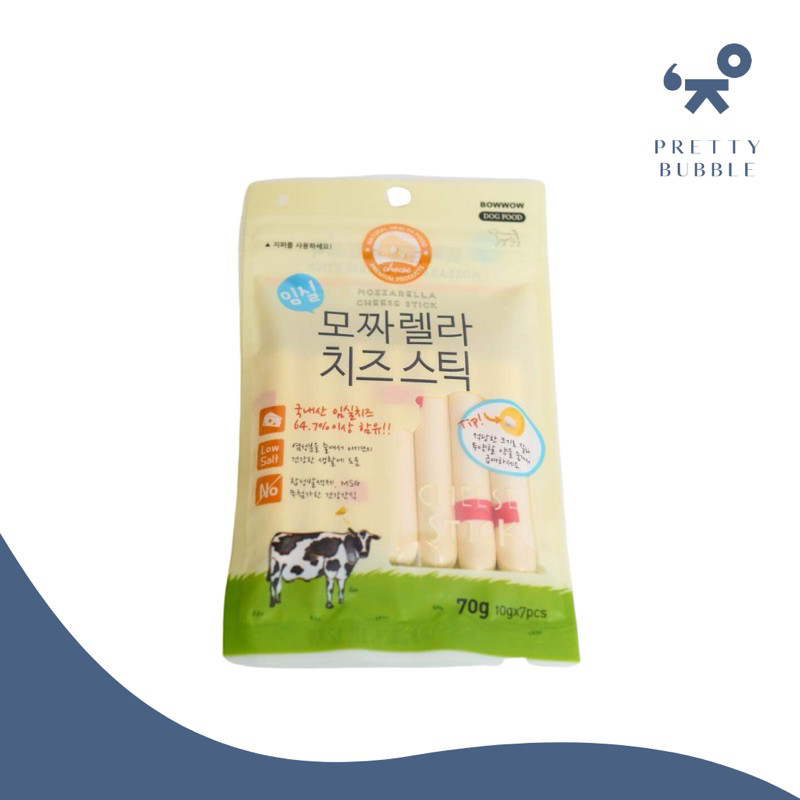 【Pretty Bubble Dog】 BOW WOW Mozzarella Cheese Stick / High Quality ...