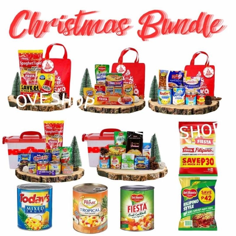 CHRISTMAS BUNDLE GROCERIES PACKAGE HOLIDAY | Shopee Philippines