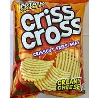 Criss Cross Creamy Cheese Snack 20g | Shopee Philippines