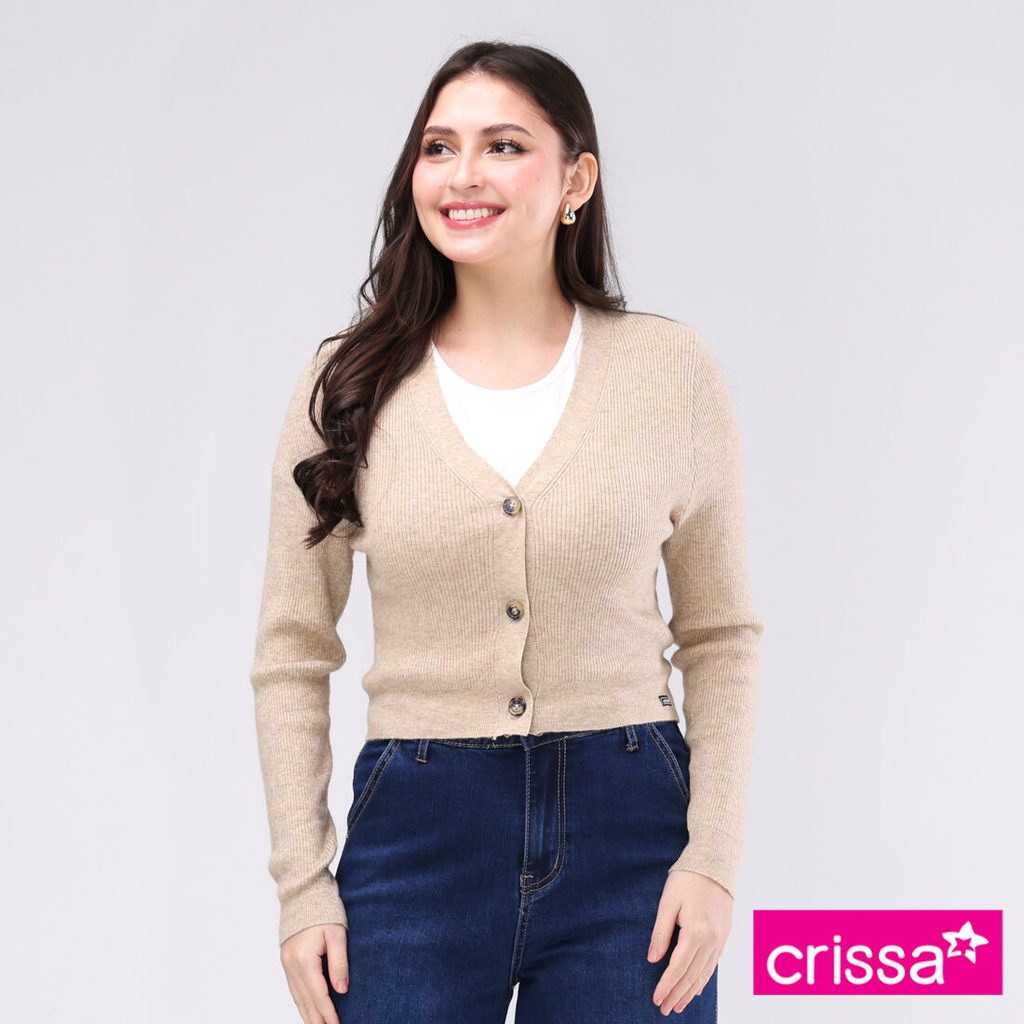 Crissa Knitted Long Sleeves Cardigan CLT14-0136 [Jacket] | Shopee ...
