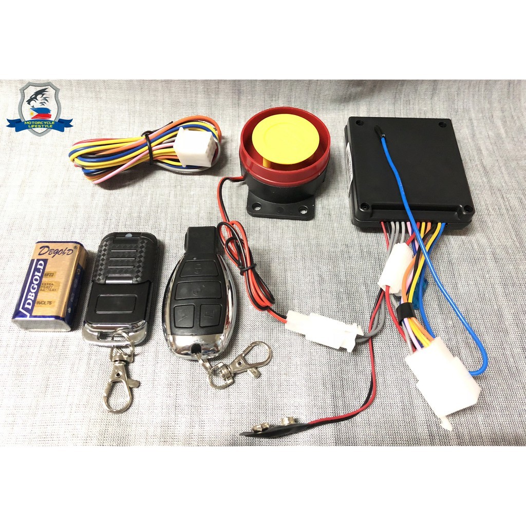 Motorcycle Anti-Theft Alarm System with Battery | Shopee Philippines