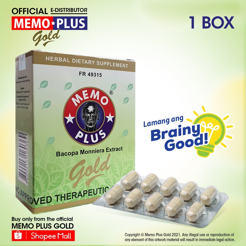 1 box of Memo Plus Gold 30's | Shopee Philippines