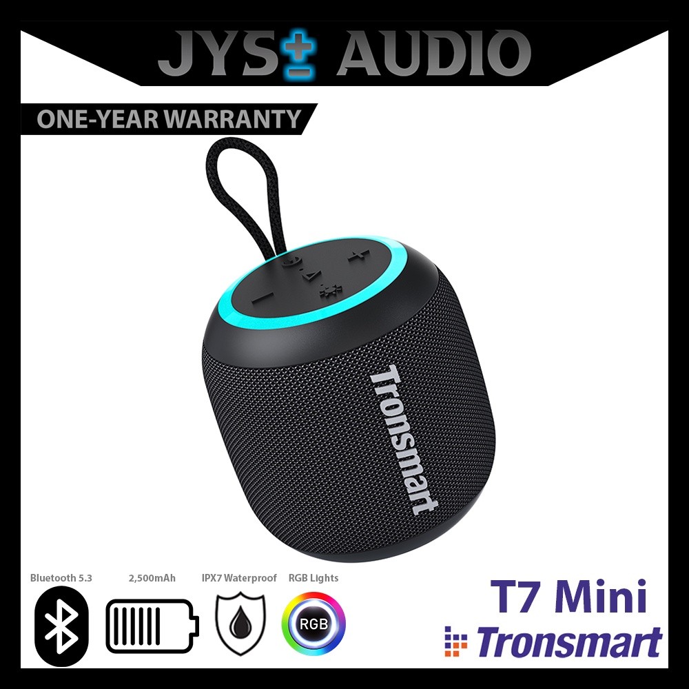 Tronsmart T7 Mini 15 Watts RGB LED Lights Portable Party Bluetooth ...
