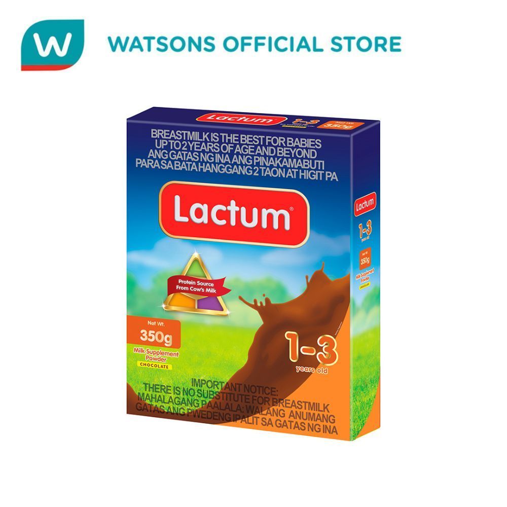 LACTUM Chocolate Milk Supplement Powder for 1-3 Years Old 350g | Shopee ...
