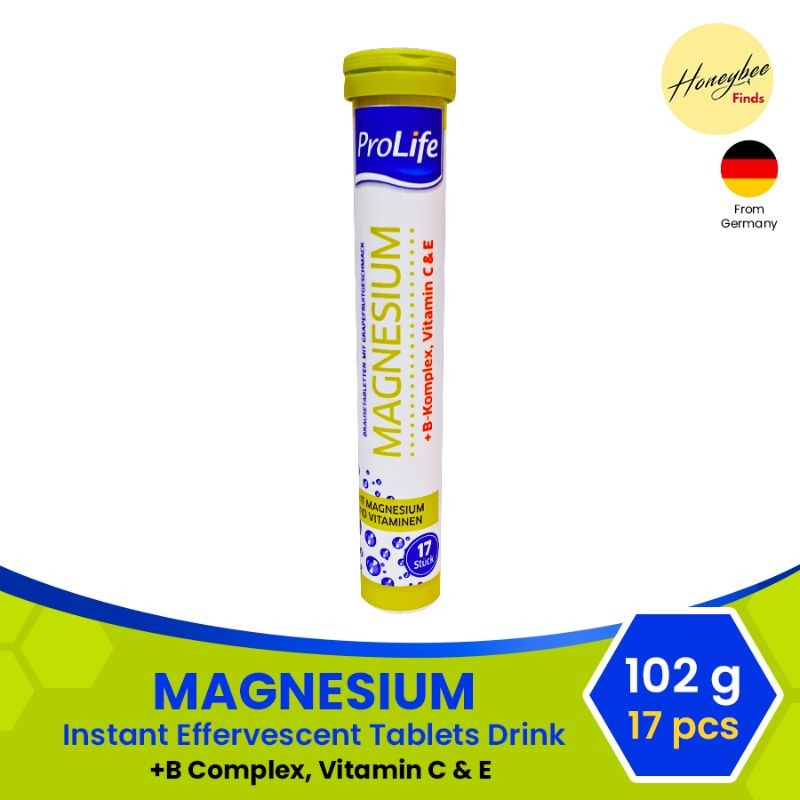 ProLife Magnesium plus B Complex, Vit C & E Instant Effervescent ...