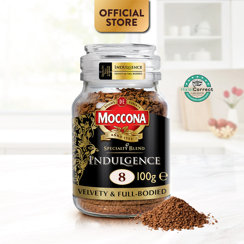 MOCCONA Indulgence Intensity 8 Freeze Dried Instant Coffee, 100g ...