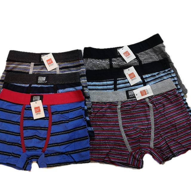 R014-430# COD 100% cotton stretchable STRIPE Boxer On Hand(set of 6 or ...