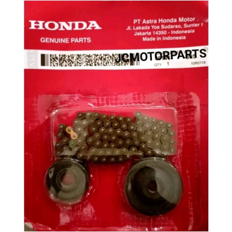 HONDA DASH 110 / WAVE 110 TIMING CHAIN AND ROLLER GUIDE SET | Shopee ...