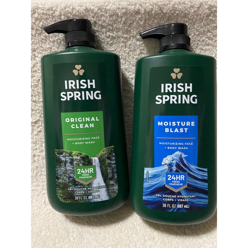 Irish Spring Original Clean/Moisture Blast Body Wash 887mL | Shopee ...