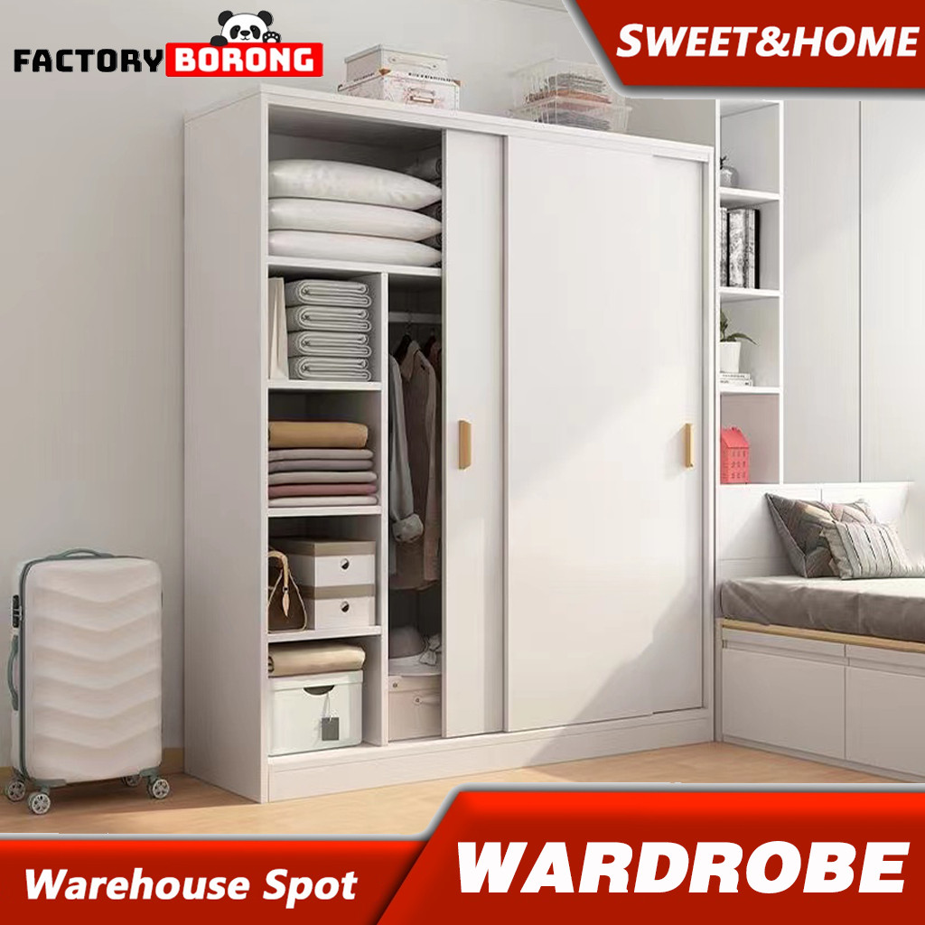 *READY STOCK* 180 high Clothes Storage Cabinet Simple Modern Wardrobe ...