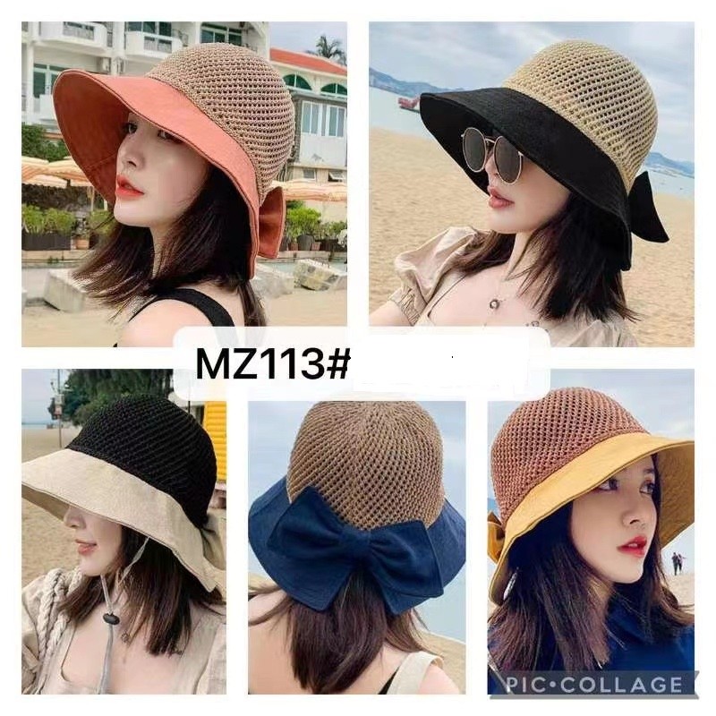 【online_ph】Foldable Wide Brim Floppy Straw Beach Sun Hat For Women ...