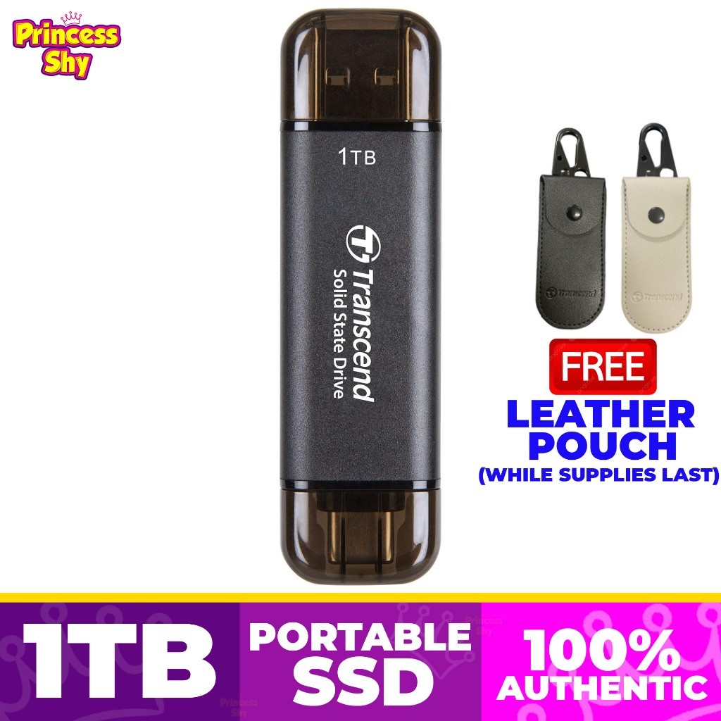 Transcend ESD310 1TB Dual USB A Flash Drive Type C Portable SSD Solid ...