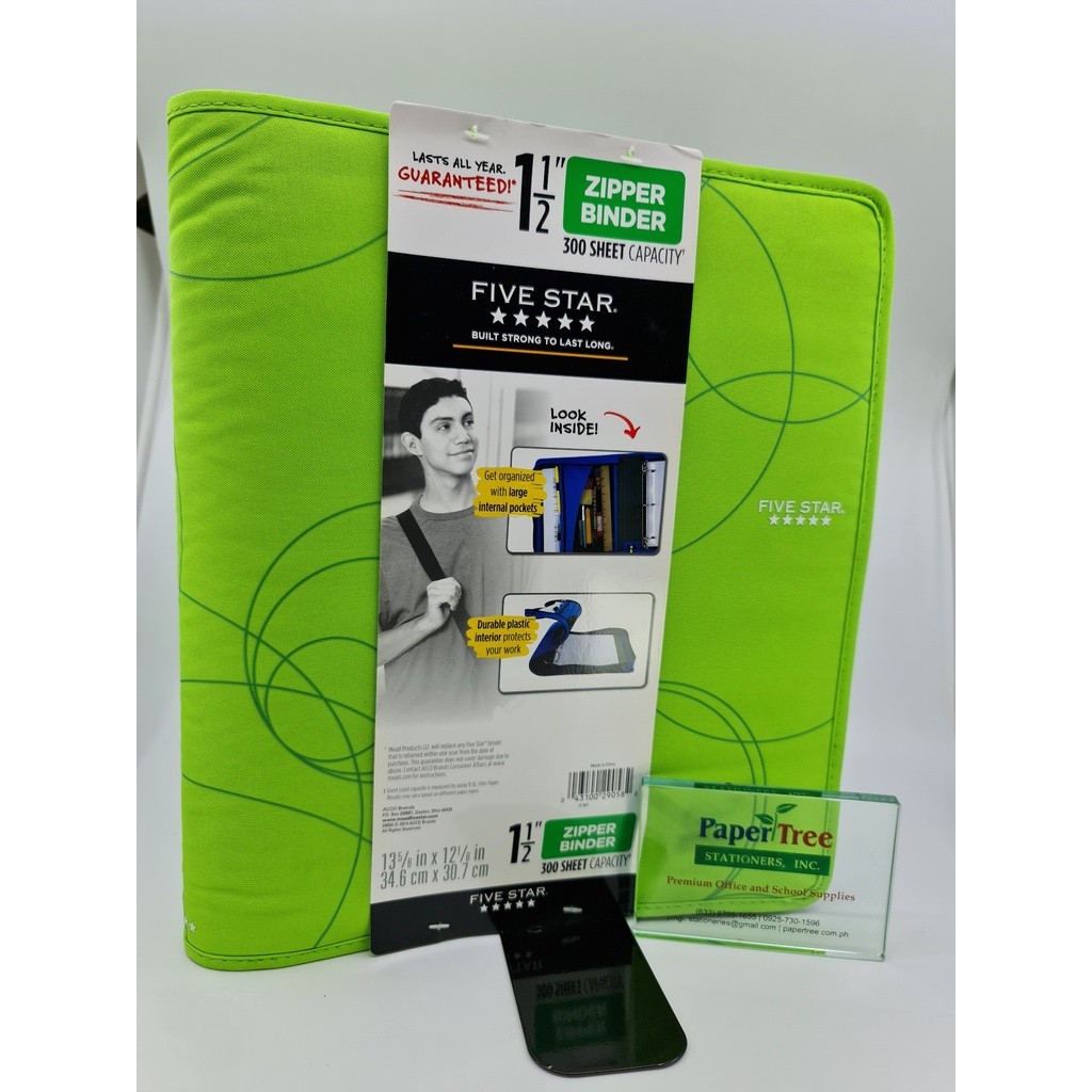 Mead Five Star 1.5 Zipper Binder | Shopee Philippines