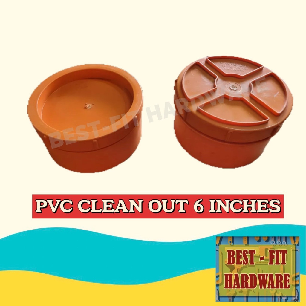 PVC CO CLEANOUT / CLEAN OUT ORANGE 6 INCHES - BIG OPENING (SPECIAL ...