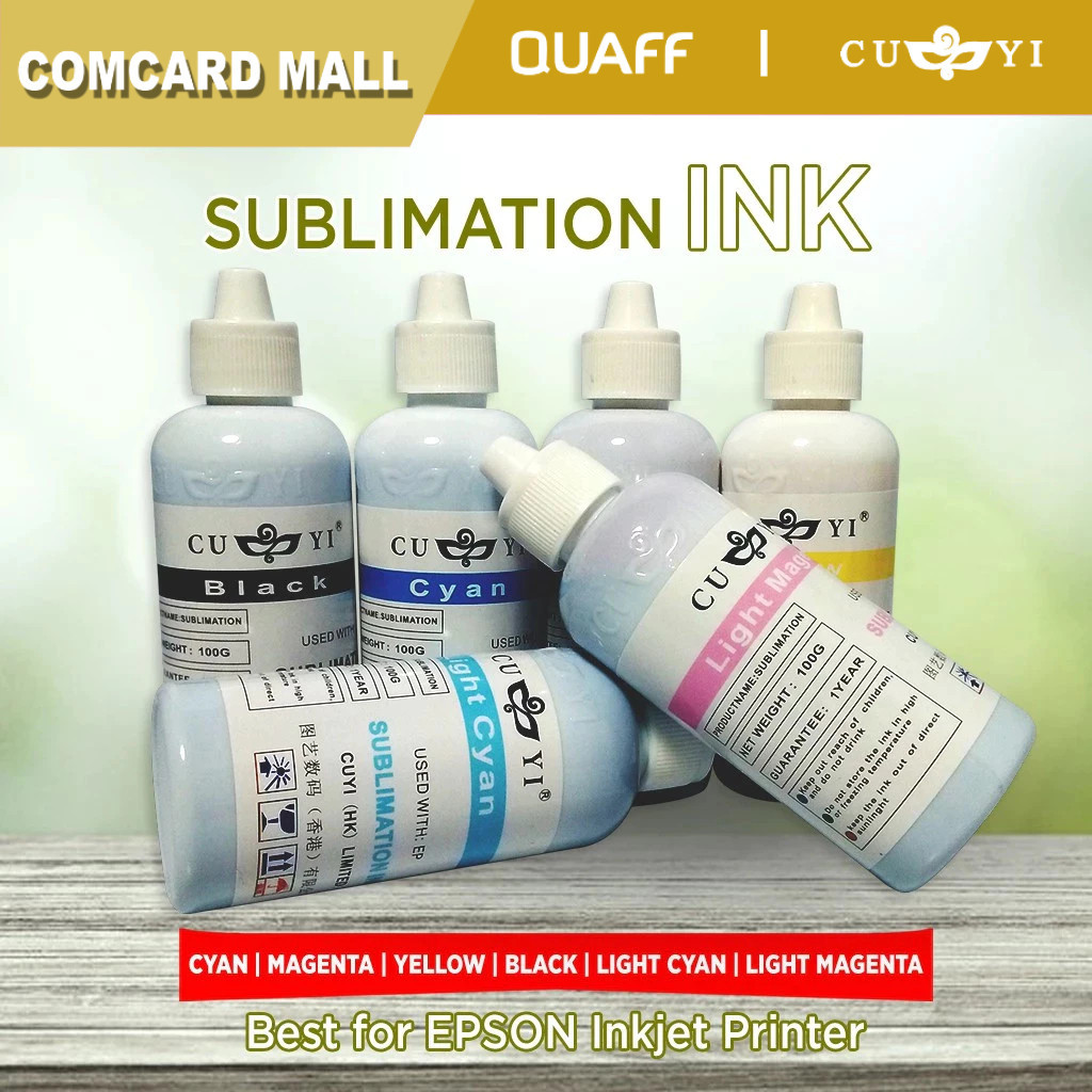 [1 BOTTLE 100 ml] CUYI 100ml Sublimation Ink For Modified Printer Paper ...