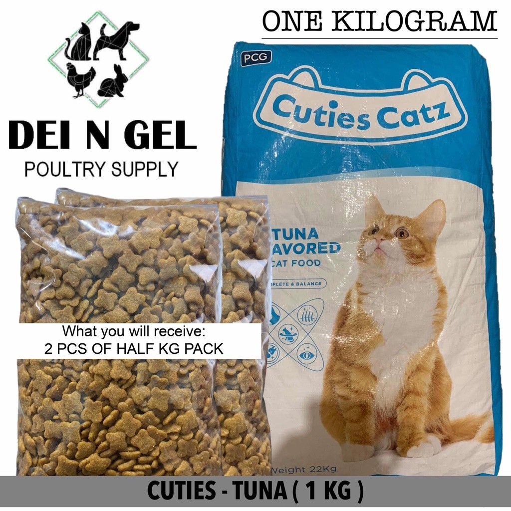 CUTIES CAT FOOD - TUNA FLAVOR (1 KILOGRAM) | Shopee Philippines