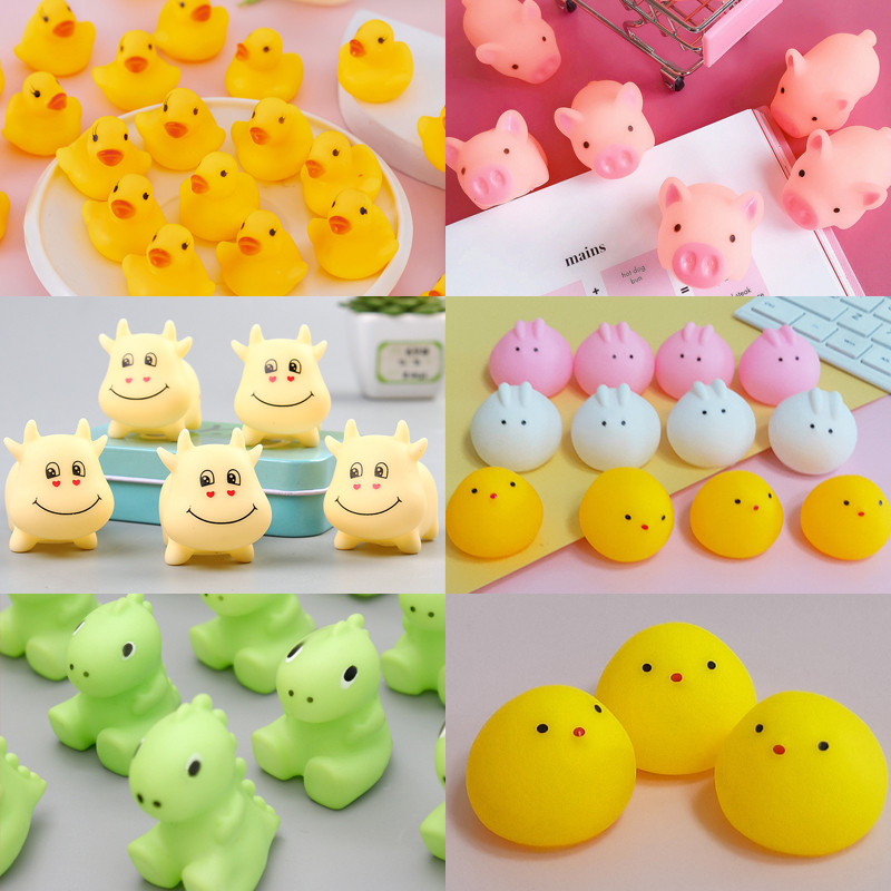 10Pcs Bath Duck Toys Mini Rubber Ducks Squeak and Float Ducks Baby ...